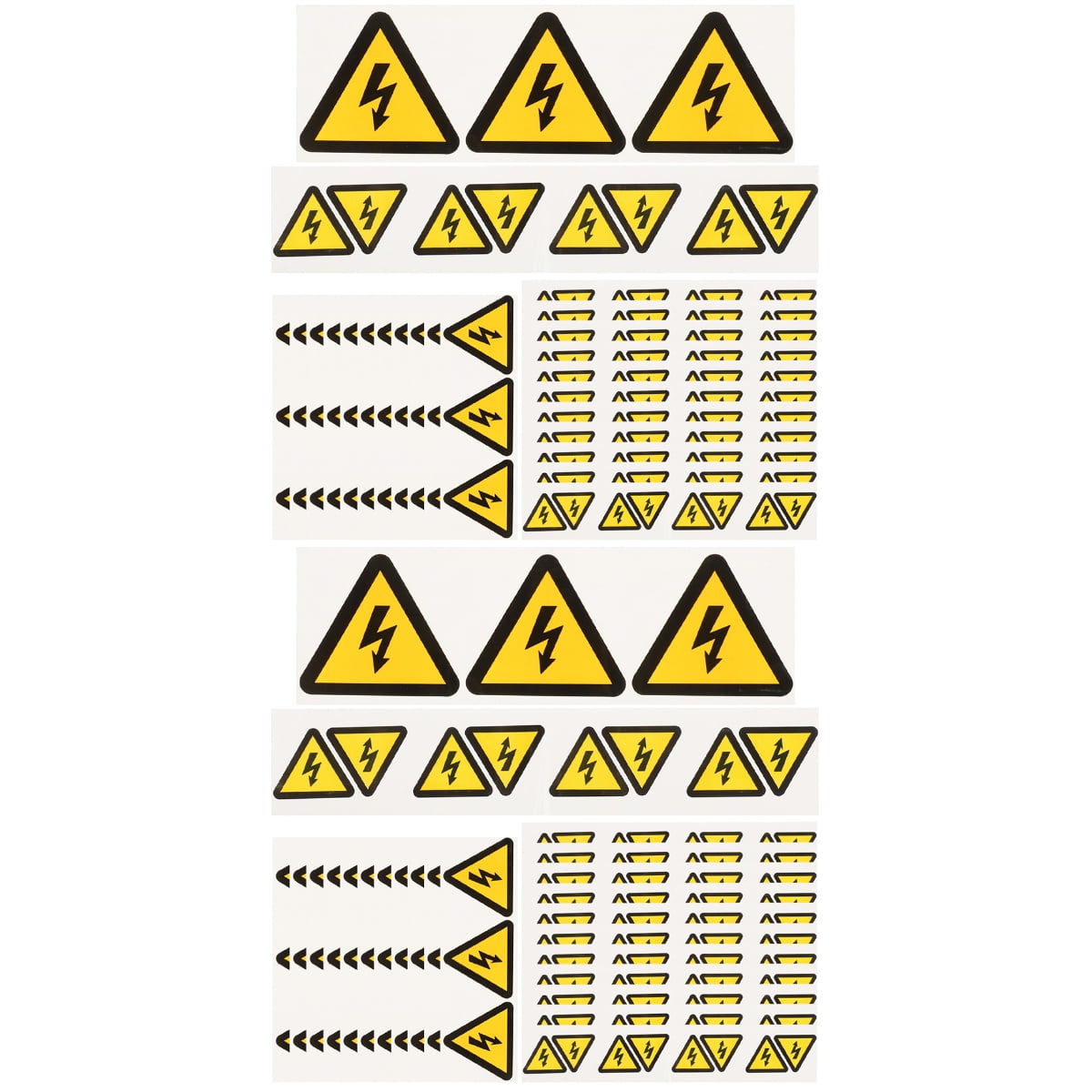Raindrops 48 Pcs Caution Electric Shocks Stickers Electric Shocks ...
