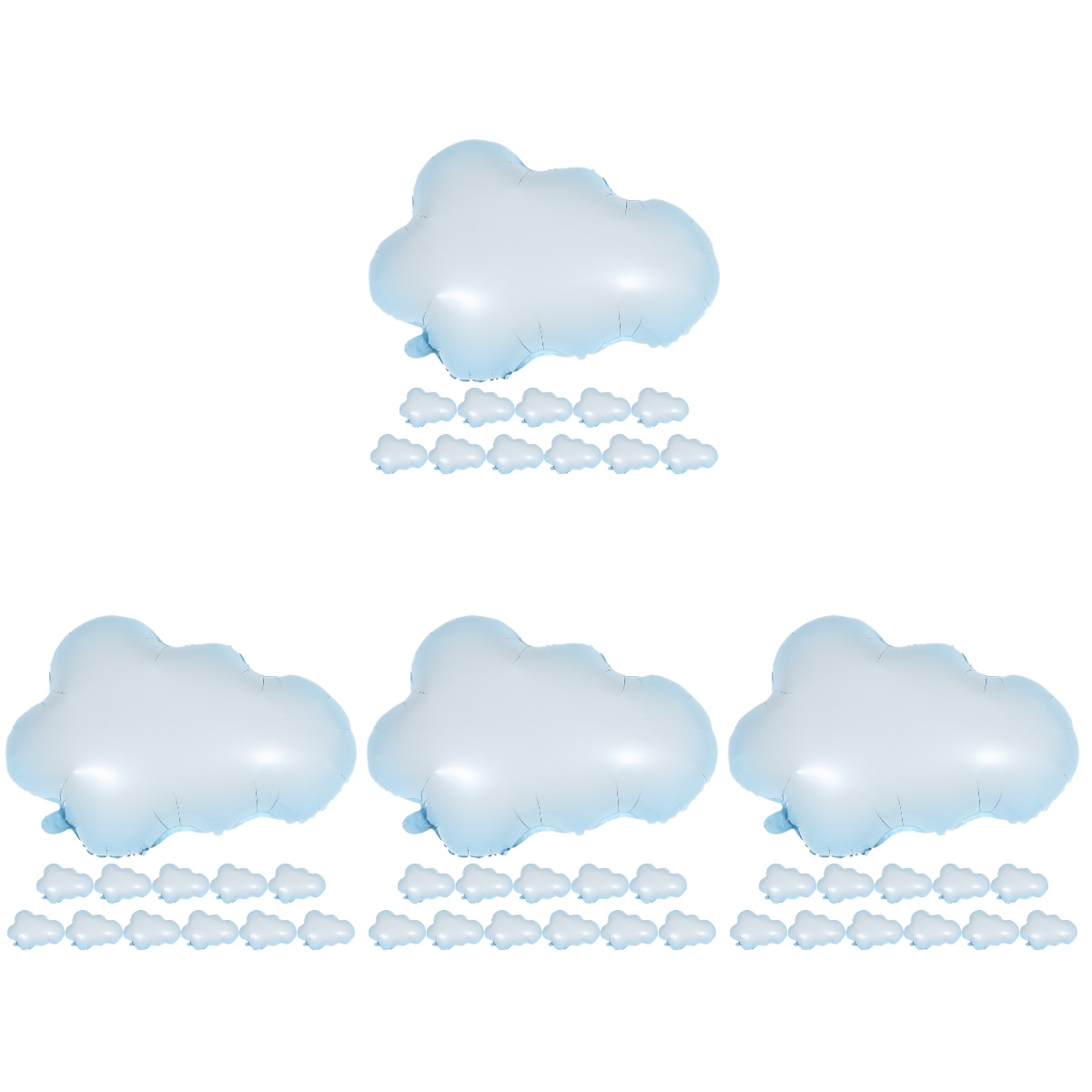 Raindrops 48 Pcs Cloud Shaped Balloons Birthday Inflatable Balloons ...