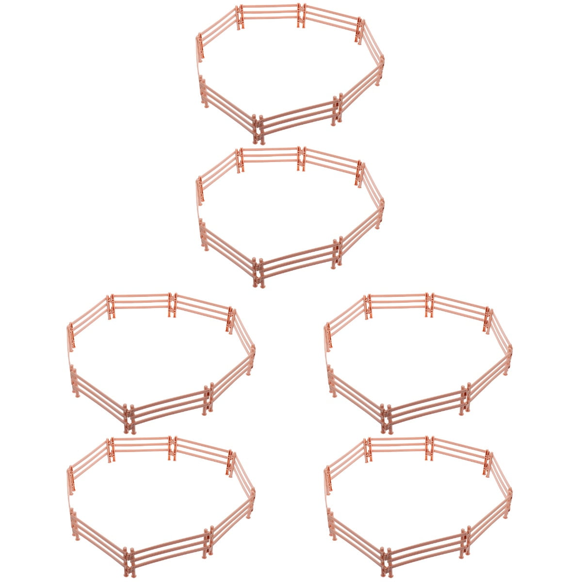 Raindrops 48 Pcs Mini House Fence Model Fencing Panel Accessory Kids ...