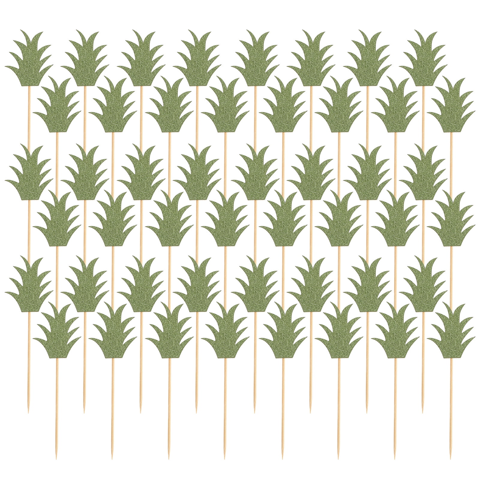 Raindrops 48 Pcs Pineapple Leaf Shape Cake Scenic Pool Party - Walmart.com