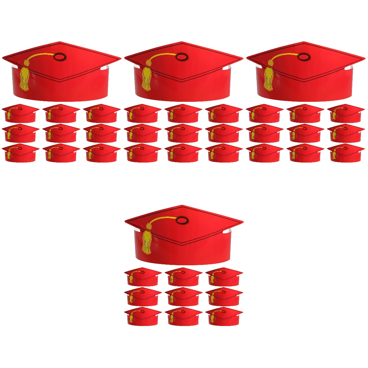 Raindrops 48 pcs DIY Graduation Hats Graduation Ceremony Party Paper ...