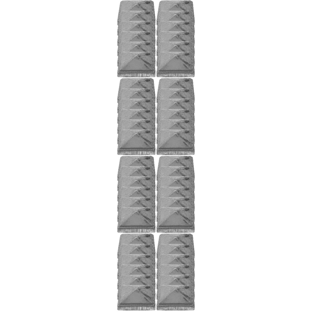 Raindrops 48 pcs Fence Post Caps Metal Fence Pyramid Caps Rectangle ...
