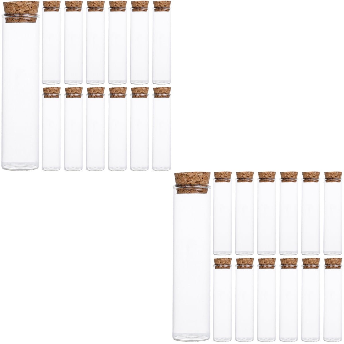 Raindrops 48 pcs Glass Vials Small Powder Bottles Laboratory Sample ...