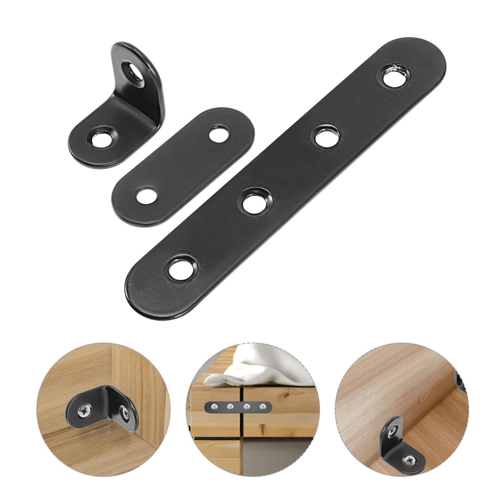 Raindrops 48 pcs L Brackets and Straight Brace Set Flat Straight Braces ...