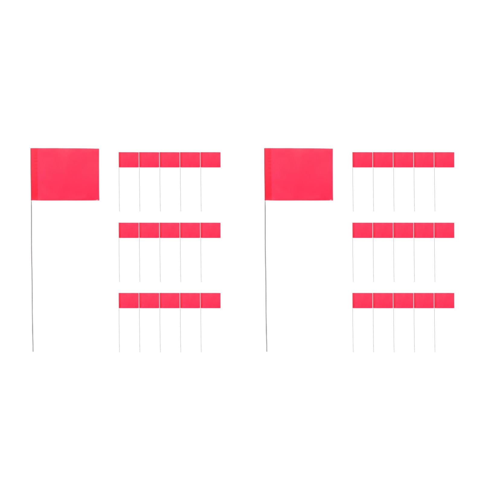 Raindrops 48 pcs Marking Flags with Stainless Steel Stakes for ...