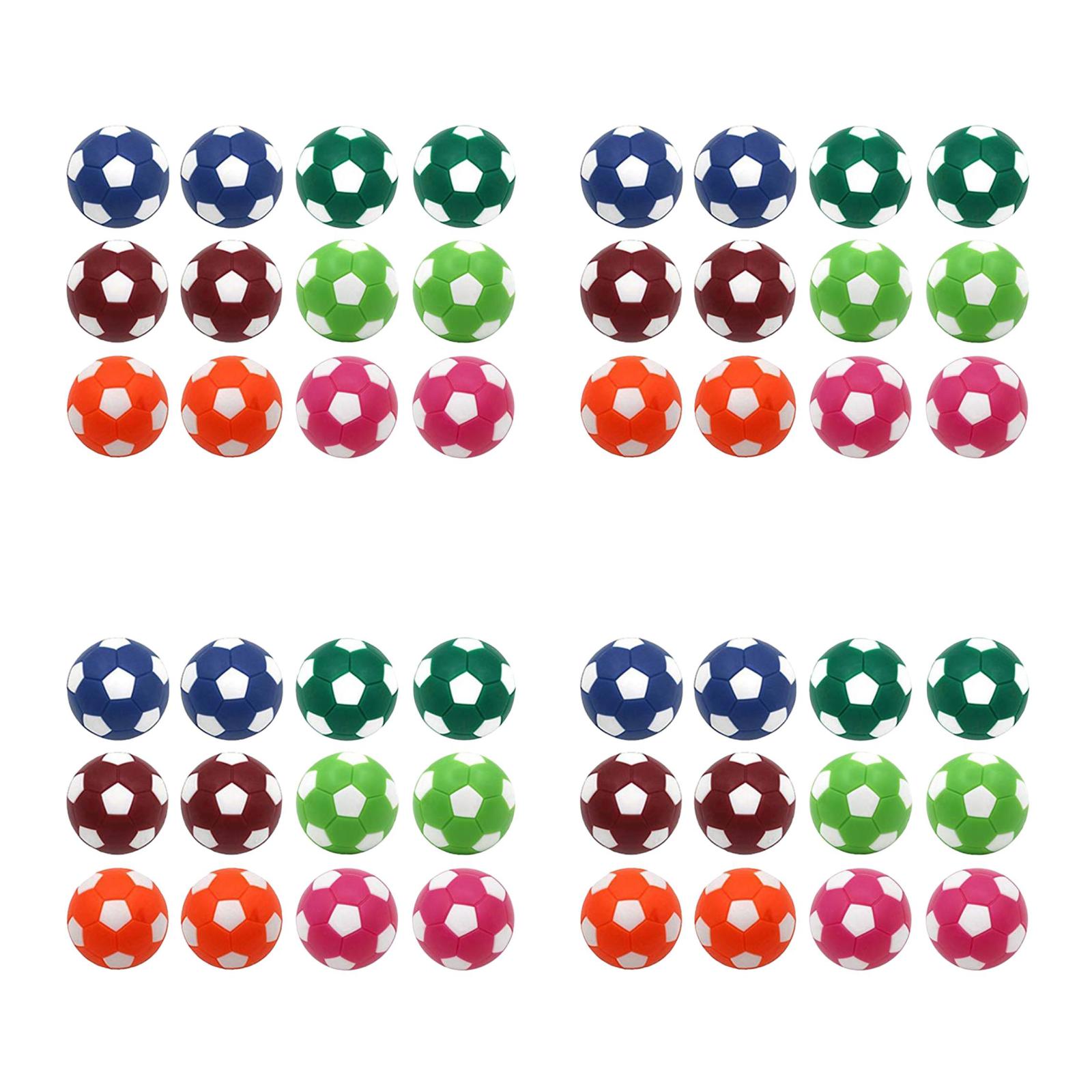Raindrops 48 pcs Mini Colorful Table Soccer Footballs Replacement Balls ...