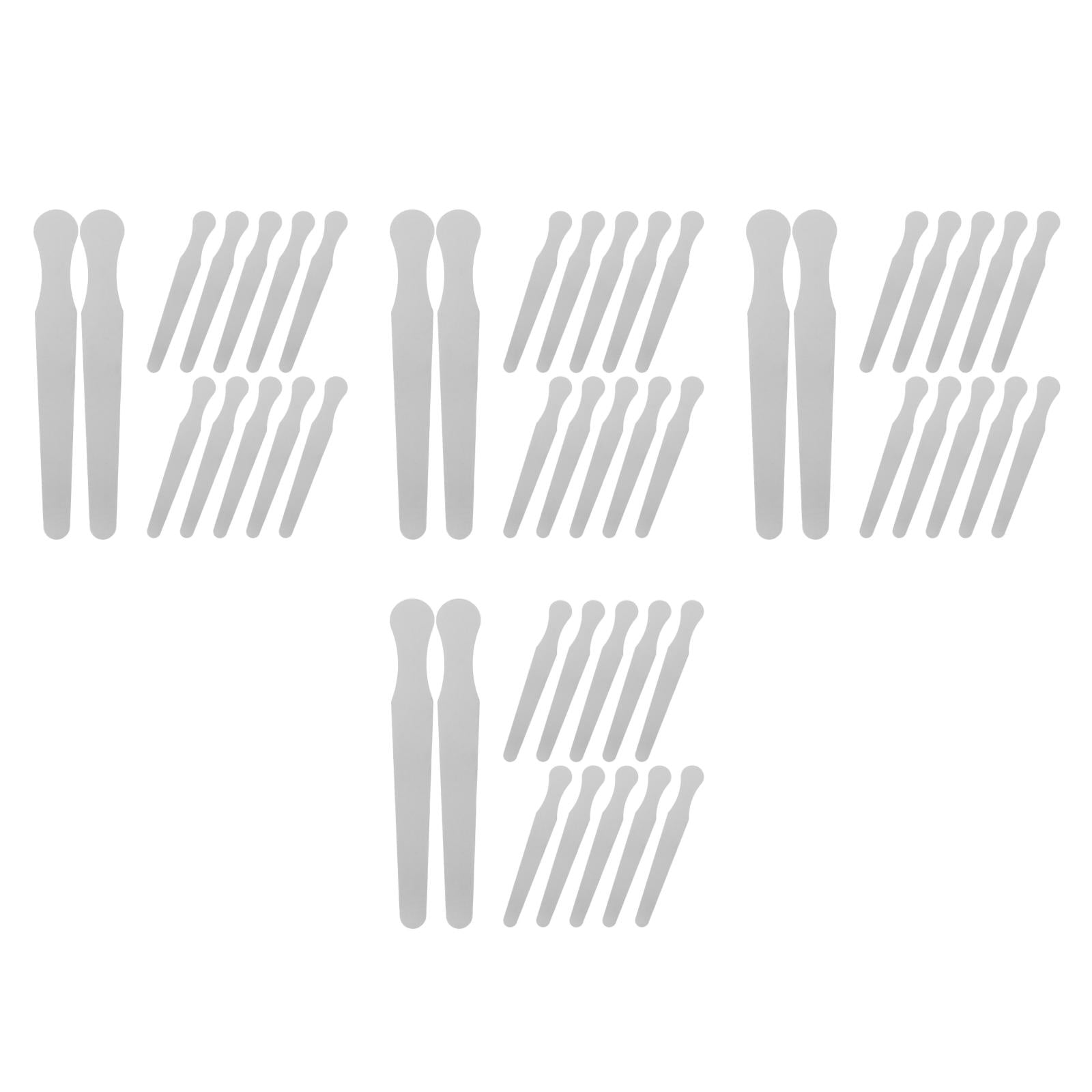 Raindrops 48 pcs Stainless Steel Oral Muscle Stirring Tongue Press ...