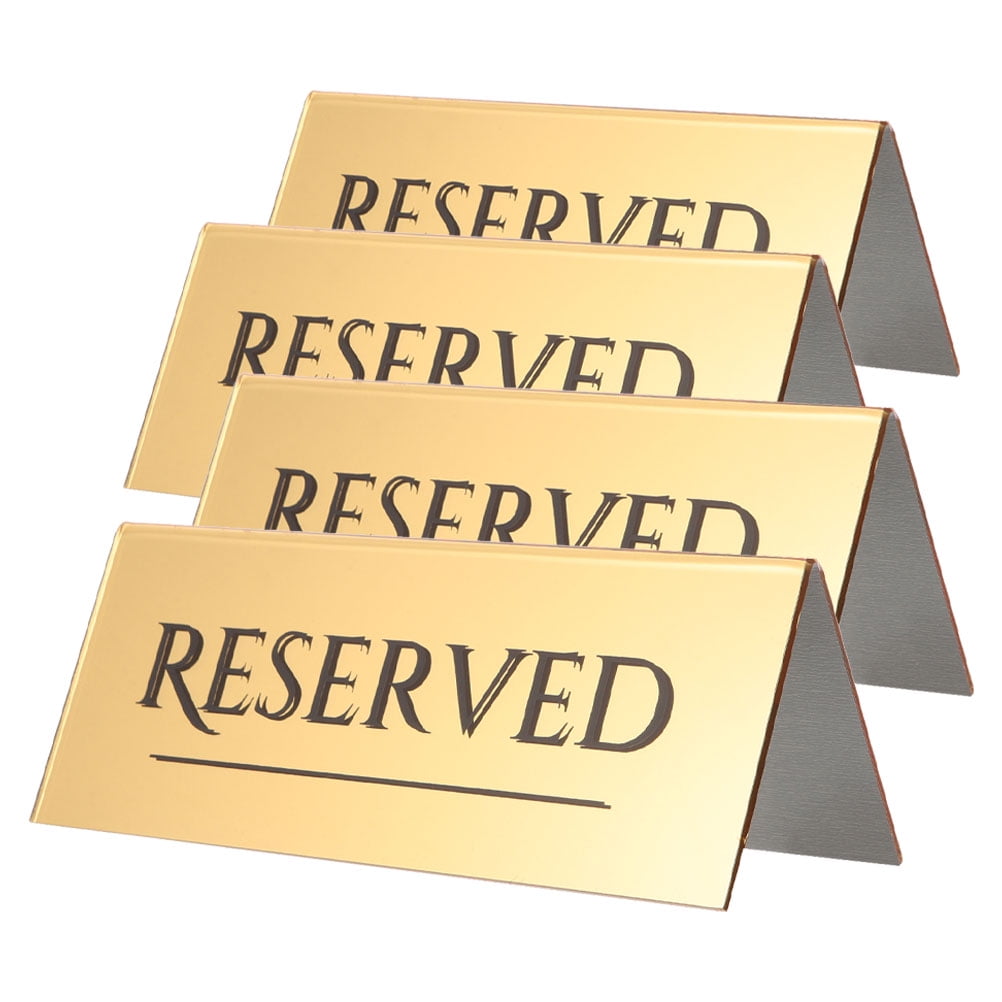 Raindrops 4Pcs Acrylic Reserved Sign Party Reserved Table Sign Reserved ...