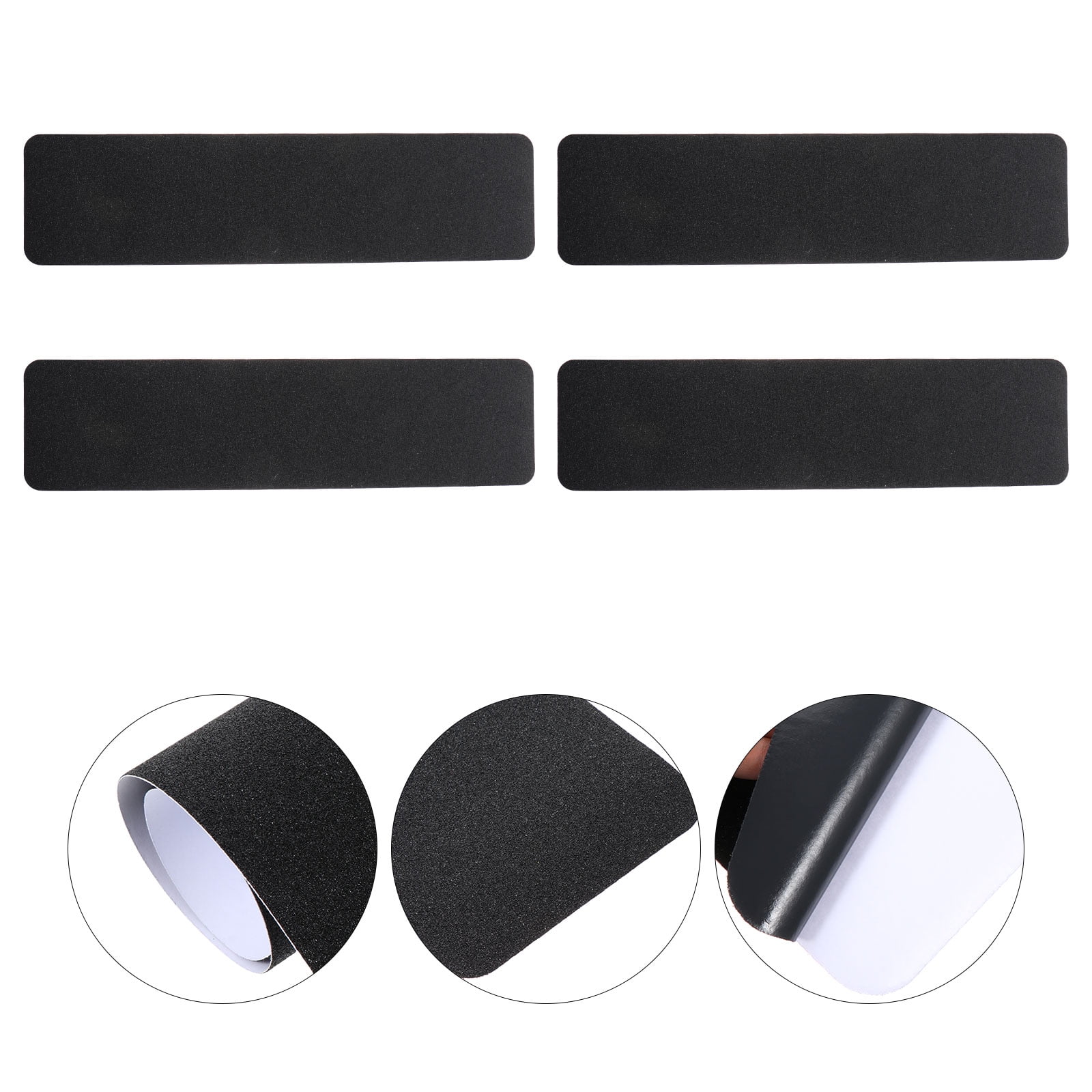 Raindrops Stair Treads Floor Grip Strips Black PVC Waterproof 4Pcs ...