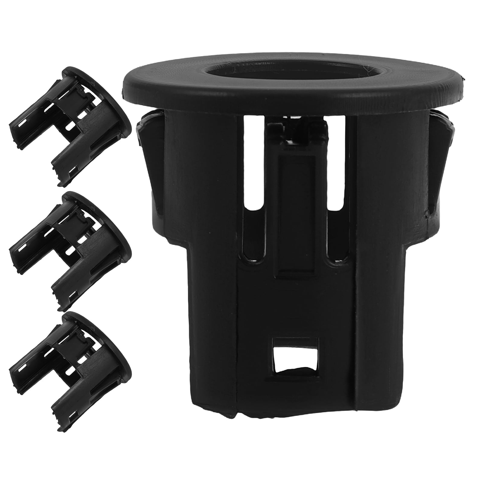Raindrops 4Pcs Black Plastic Parking Sensor Bezel Kit for Rear Bumper ...