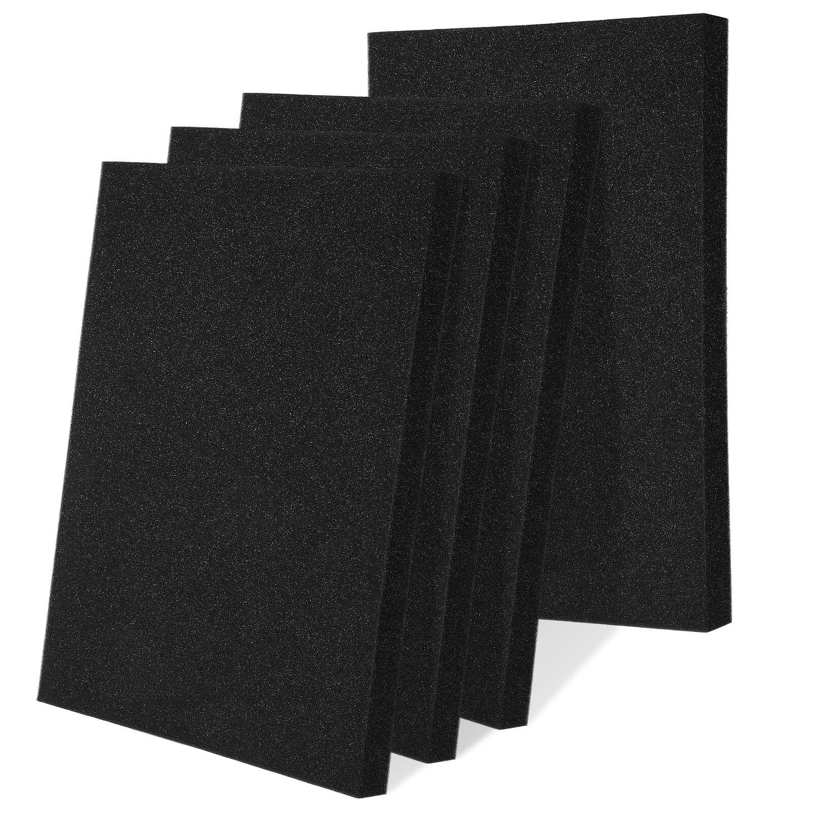 Raindrops 4Pcs Black Rectangular Foam Sheets for Storage High Density ...