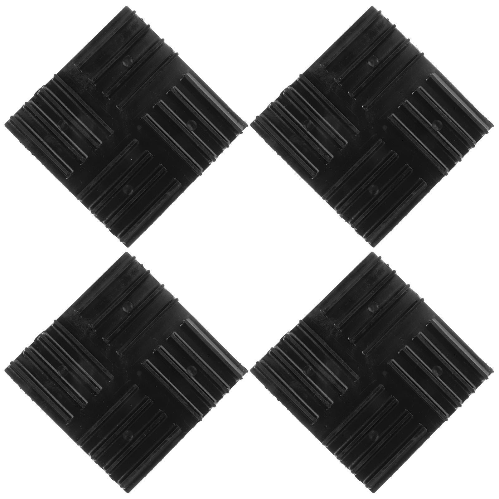 Raindrops 4Pcs Black Rubber Anti-Vibration Pads for Air Conditioners Vibration Reduction Noise ...