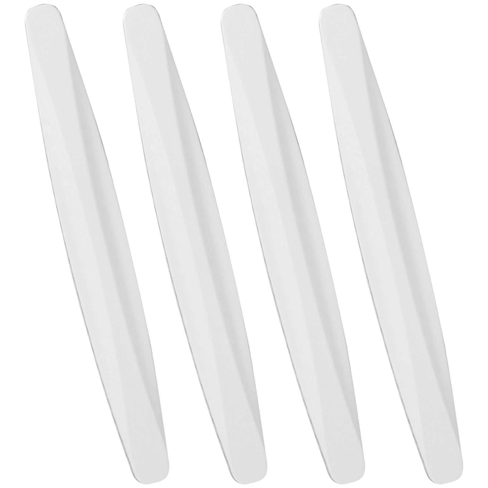 Raindrops 4Pcs Car Side Door Guard White PVC Strips for Everyday Use ...