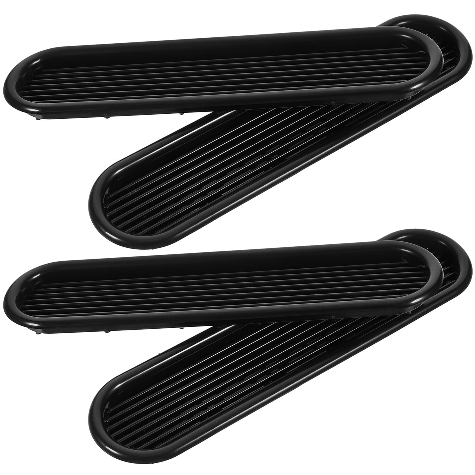 Raindrops 4Pcs Black Plastic Furniture Air Vent Covers for Home Cabinet ...