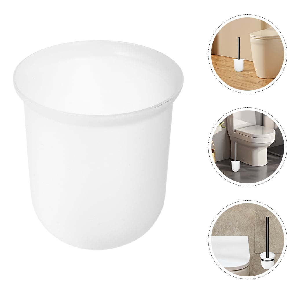 Raindrops Plastic Toilet Brush Container Versatile Use Round Shape ...
