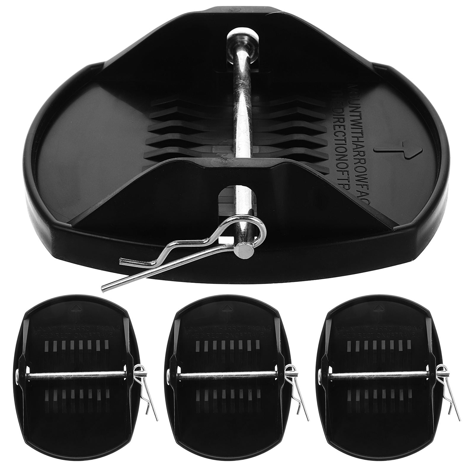 Raindrops Snap Pads Rv Jack Pad Black PP 4Pcs Stabilization - Walmart.com