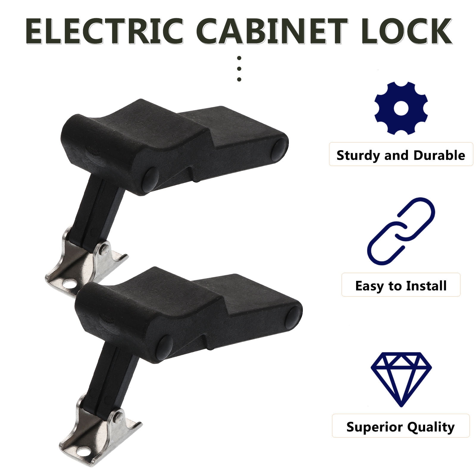 Raindrops 4Pcs Square Black Cabinet Latch Locks for Cooler and Boat ...