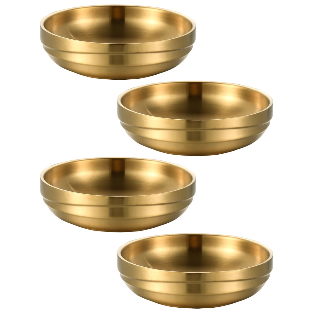 Raindrops 4Pcs Stainless Steel Dipping Dishes for Snack Holding and ...