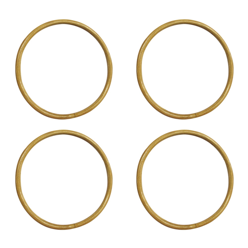 Raindrops 4Pcs Wooden Round Purse Handles for Diy Bag Accessories Women ...