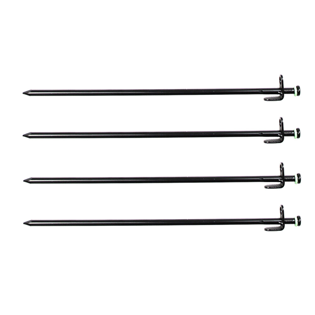 Raindrops 4Set Black Tent Anchor Carbon Steel Durable for Tent Setup ...