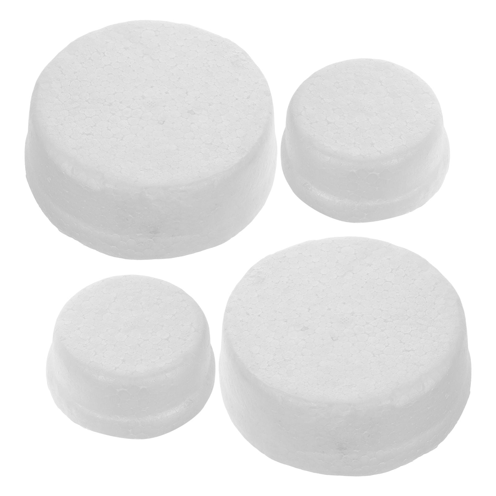 Raindrops 4Set White Round Cake Decorating Kit Polystyrene Foam For ...