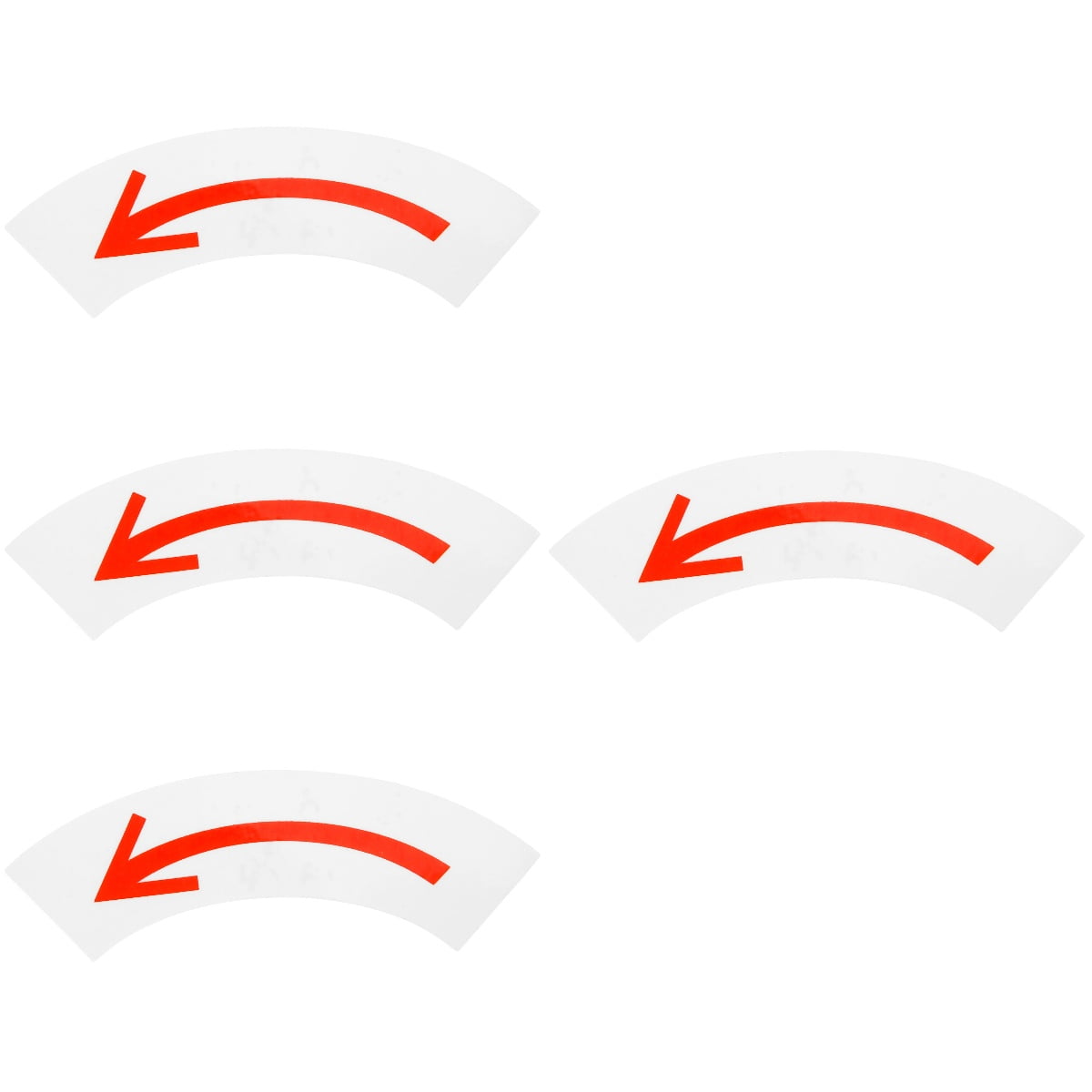Raindrops 4pcs Arrow Indicator Equipment Sticker Arrow Warning Sticker ...