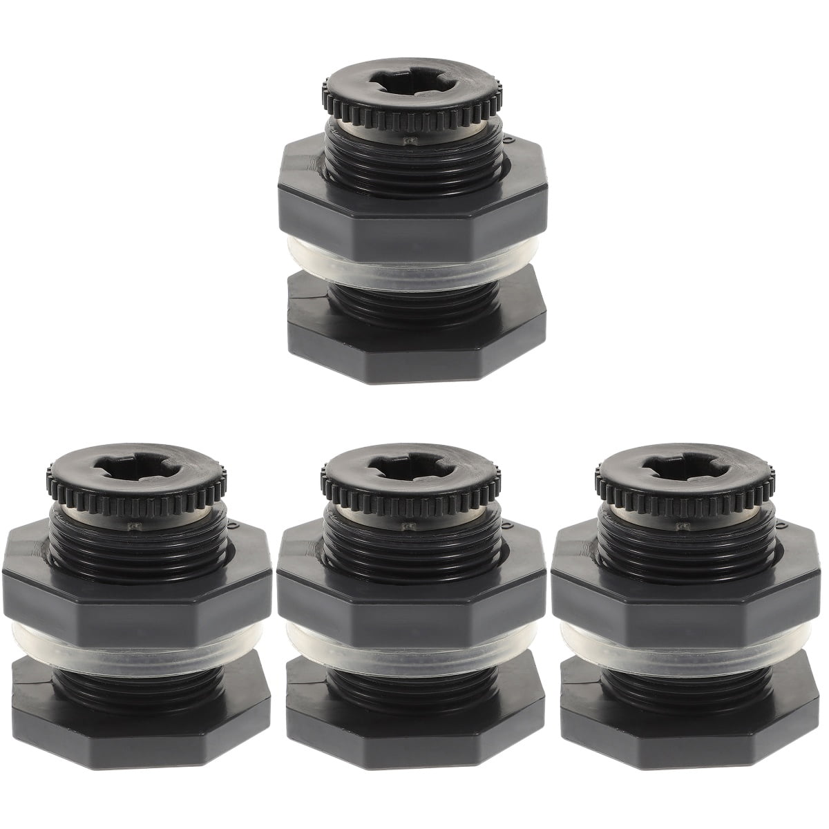 Raindrops 4pcs Bulkhead Water Tank Adapter Bulkhead Fitting Replacement ...