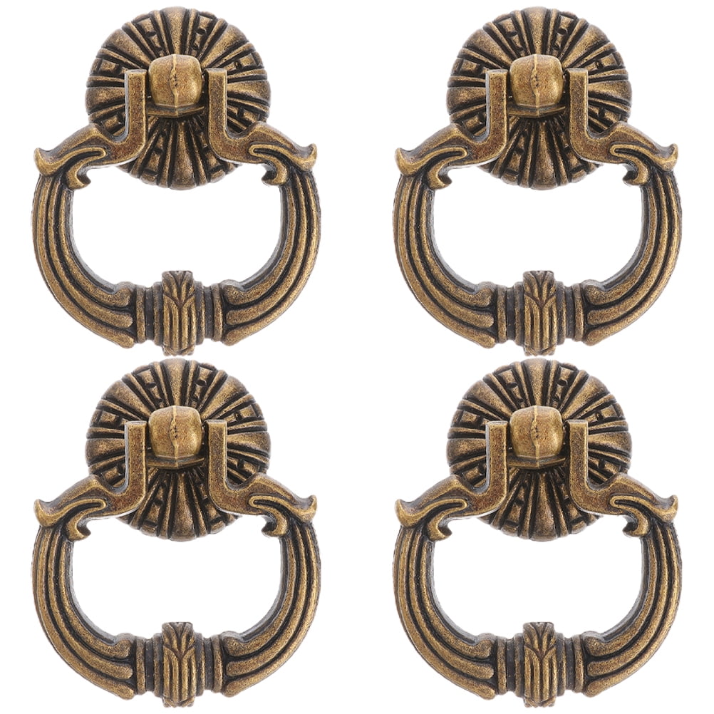 Raindrops 4pcs Cabinet Rings Drawer Wardrobe Pulls Vintage Dresser ...