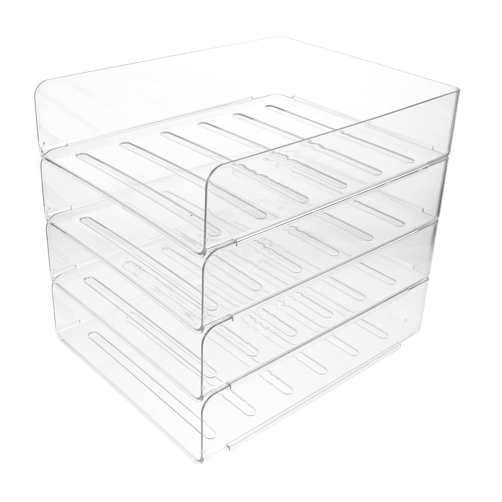 Raindrops 4pcs Clear Desk Letter Trays Office Paper Tray Clear ...