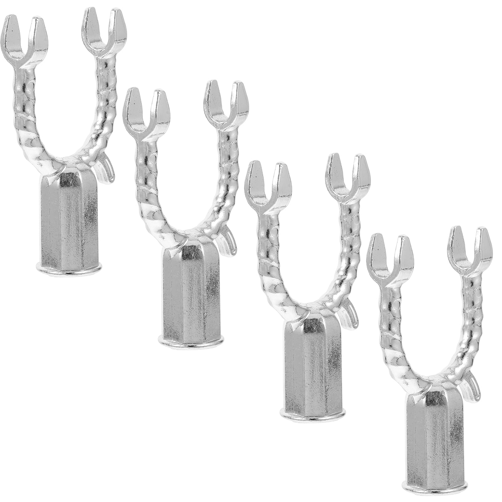 Raindrops 4pcs Clothes Drying Rod Replace Heads Clothes Rail Fork ...