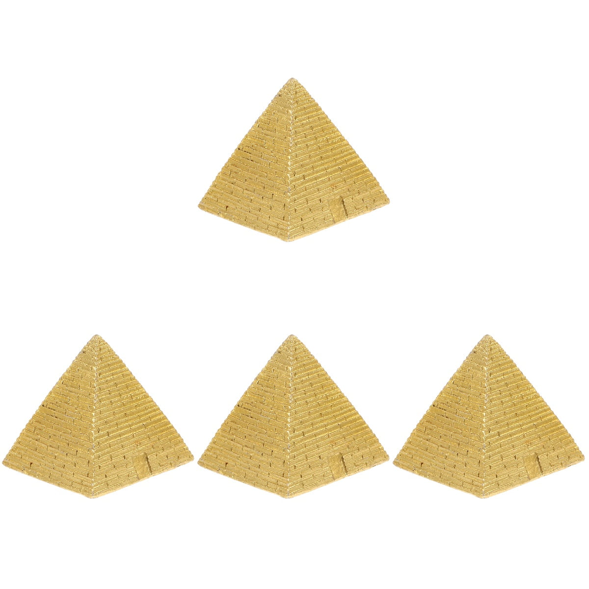 Raindrops 4pcs Desktop Simulation Pyramid Model Retro Small Pyramid ...