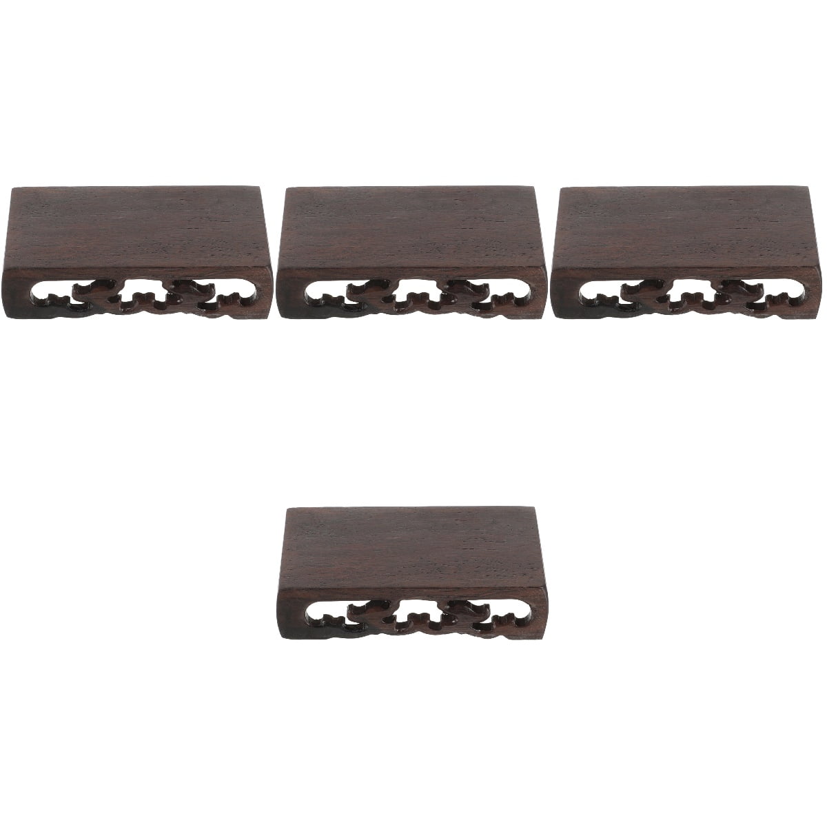 Raindrops 4pcs Display Planter Stand Wooden Vase Pedestal Household ...