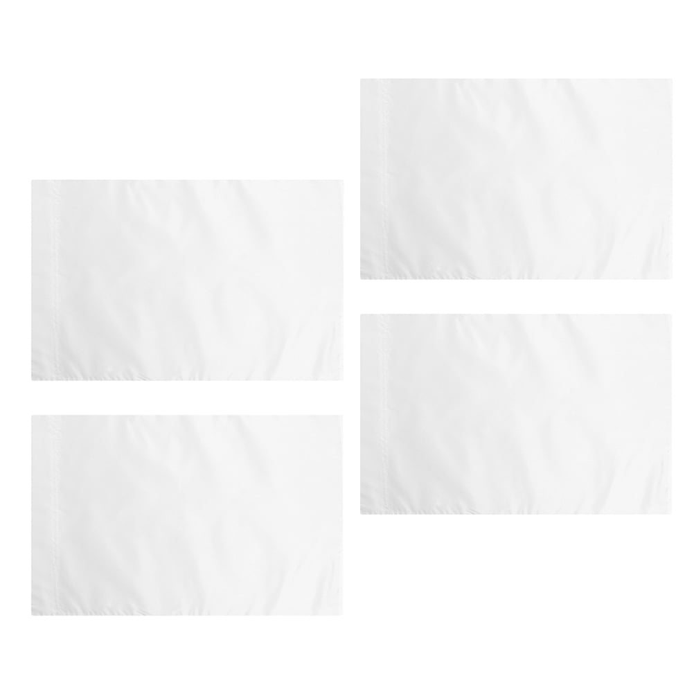 Raindrops 4-Piece Garden Flag Set - Blank White Writable Yard Flags for ...