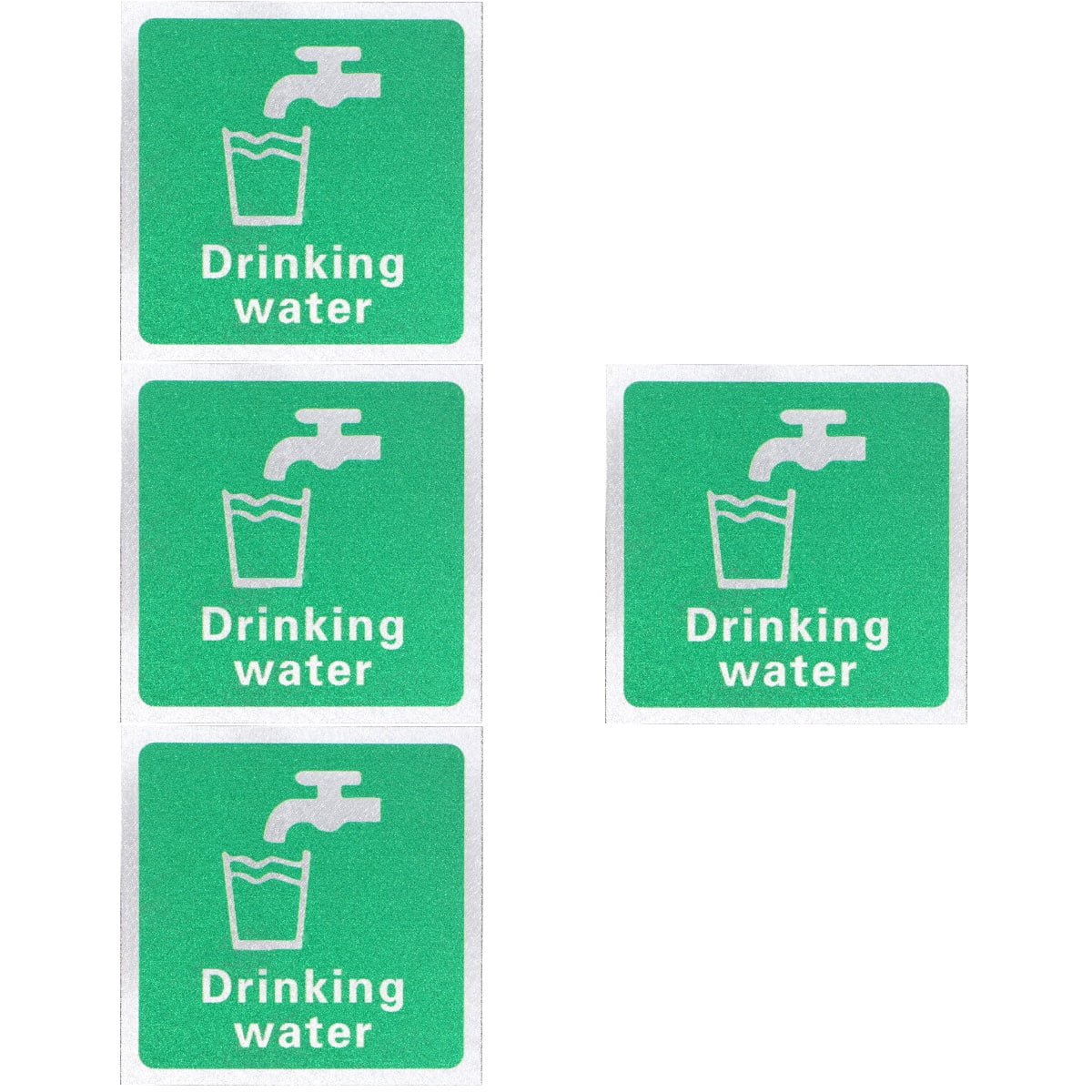 Raindrops 4pcs Drinking Water Sign Drinking Water Tap Sink Sign ...