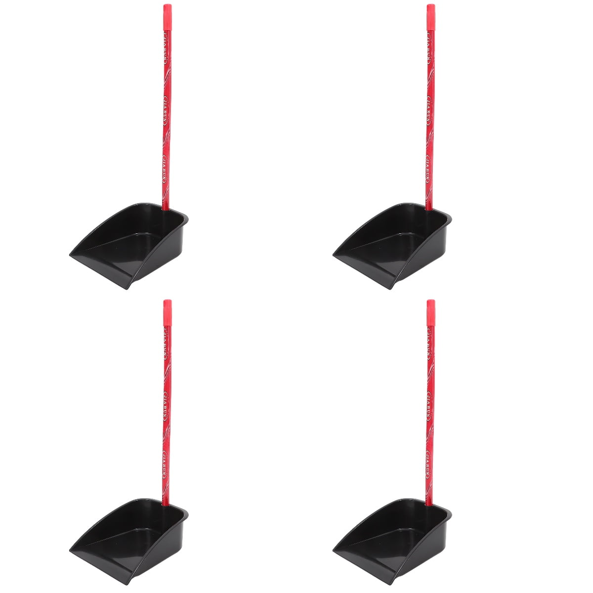 Raindrops 4pcs Dust Pan with Long Handle Vertical Dustpan Outdoor ...