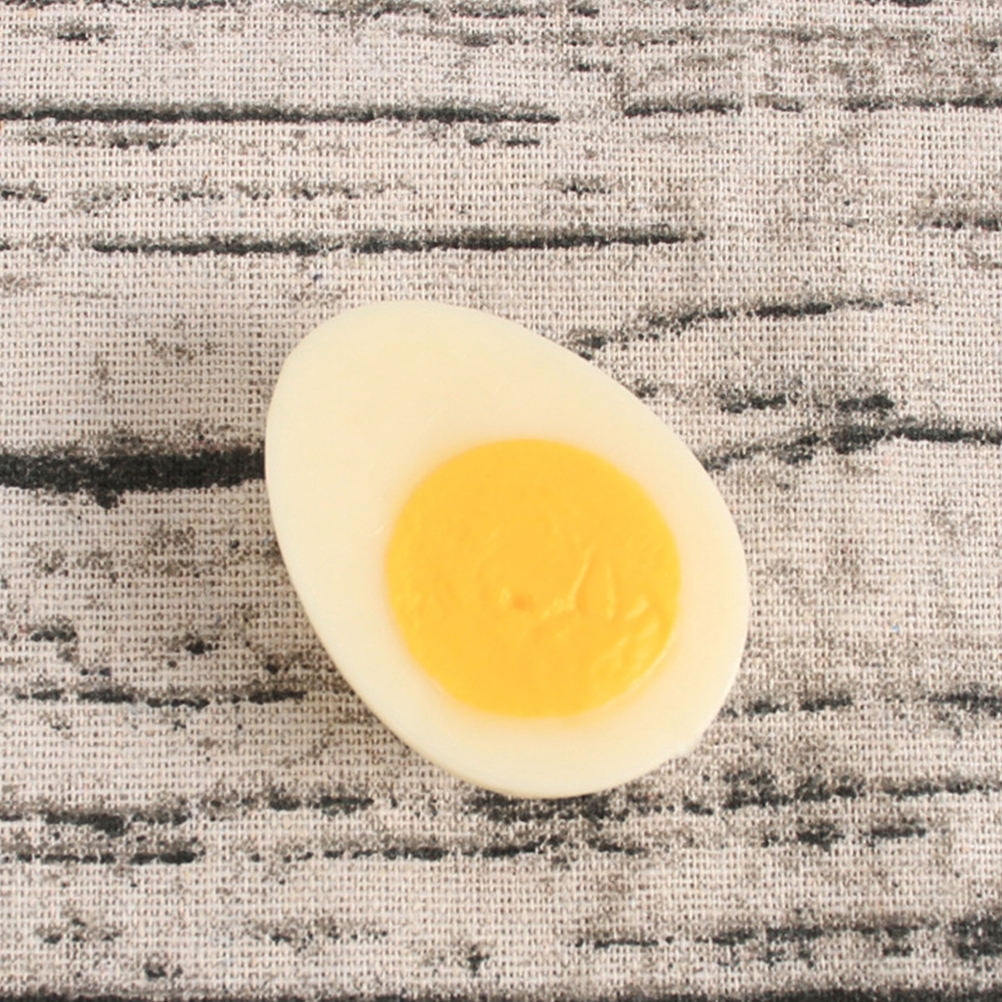 Raindrops 4pcs Fake Eggs Novelty Artificial Food Models Boiled Egg ...