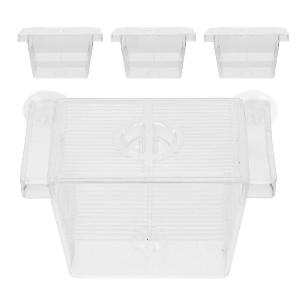 Raindrops 4pcs Floating Breeding Box Fish Fry Incubation Box Small Fish ...