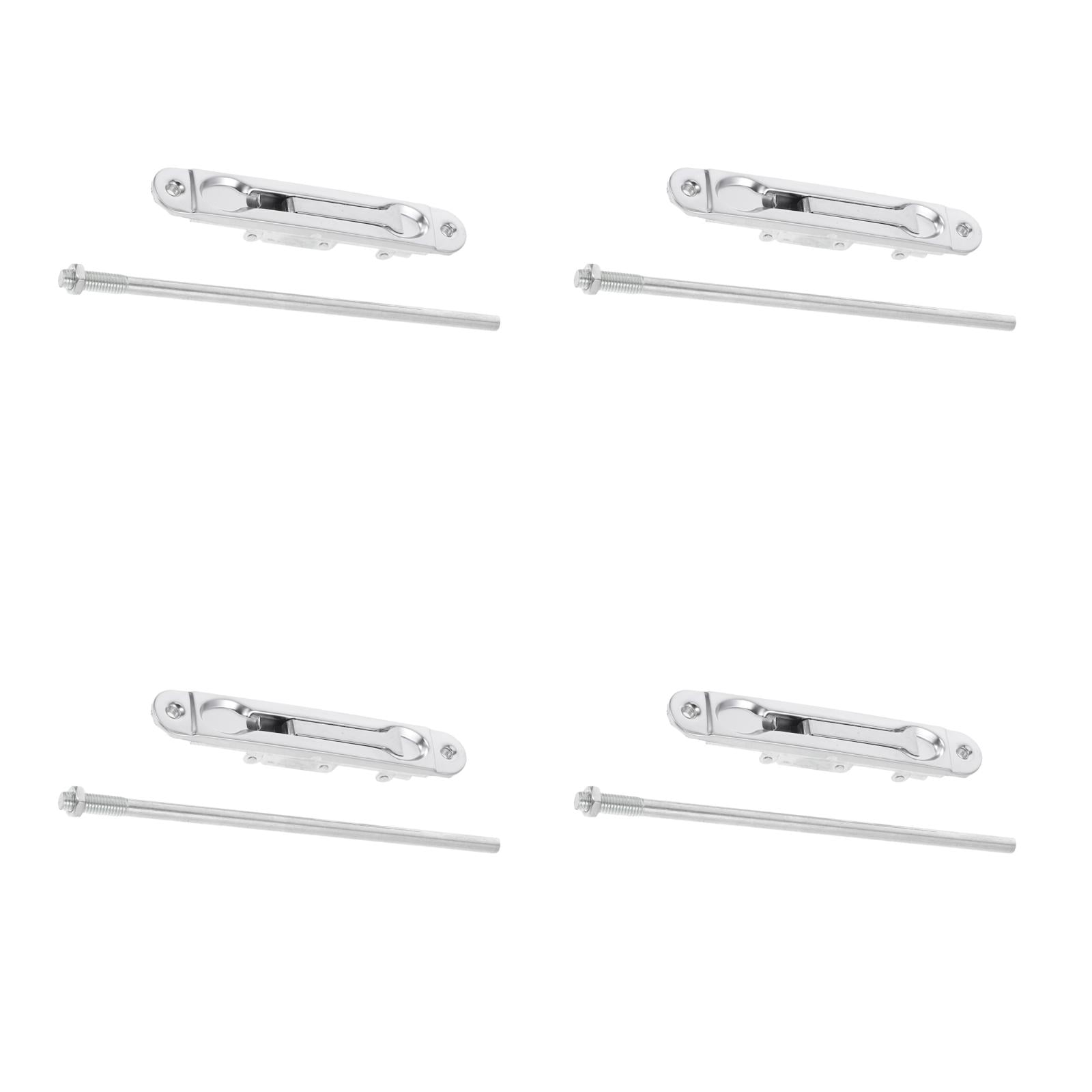 Raindrops 4pcs Flush Bolt Stainless Steel Door Concealed Slide Locks ...