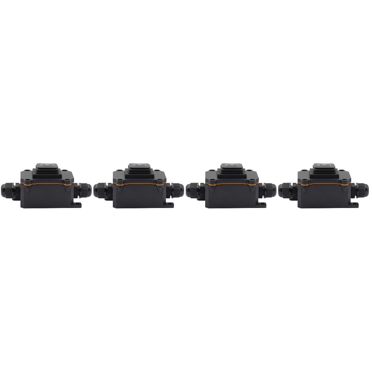 Raindrops 4pcs Junction Box With 3-gear Waterproof Electrical Box For ...