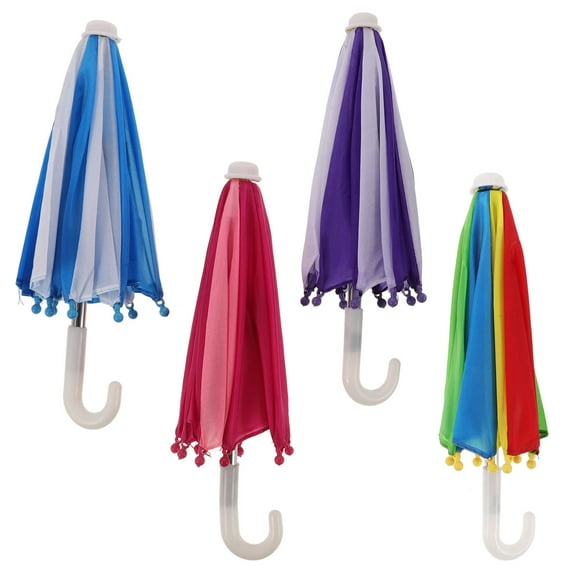 Raindrops 4pcs Miniature House Umbrella Models Decorative Dollhouse ...