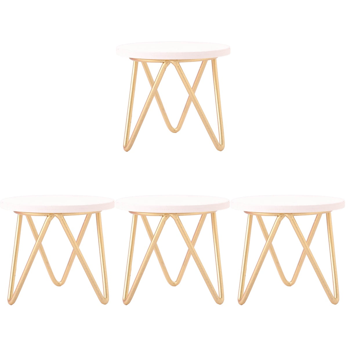 Raindrops 4pcs Mini Side Table Miniature Side Table Round Table Tiny ...