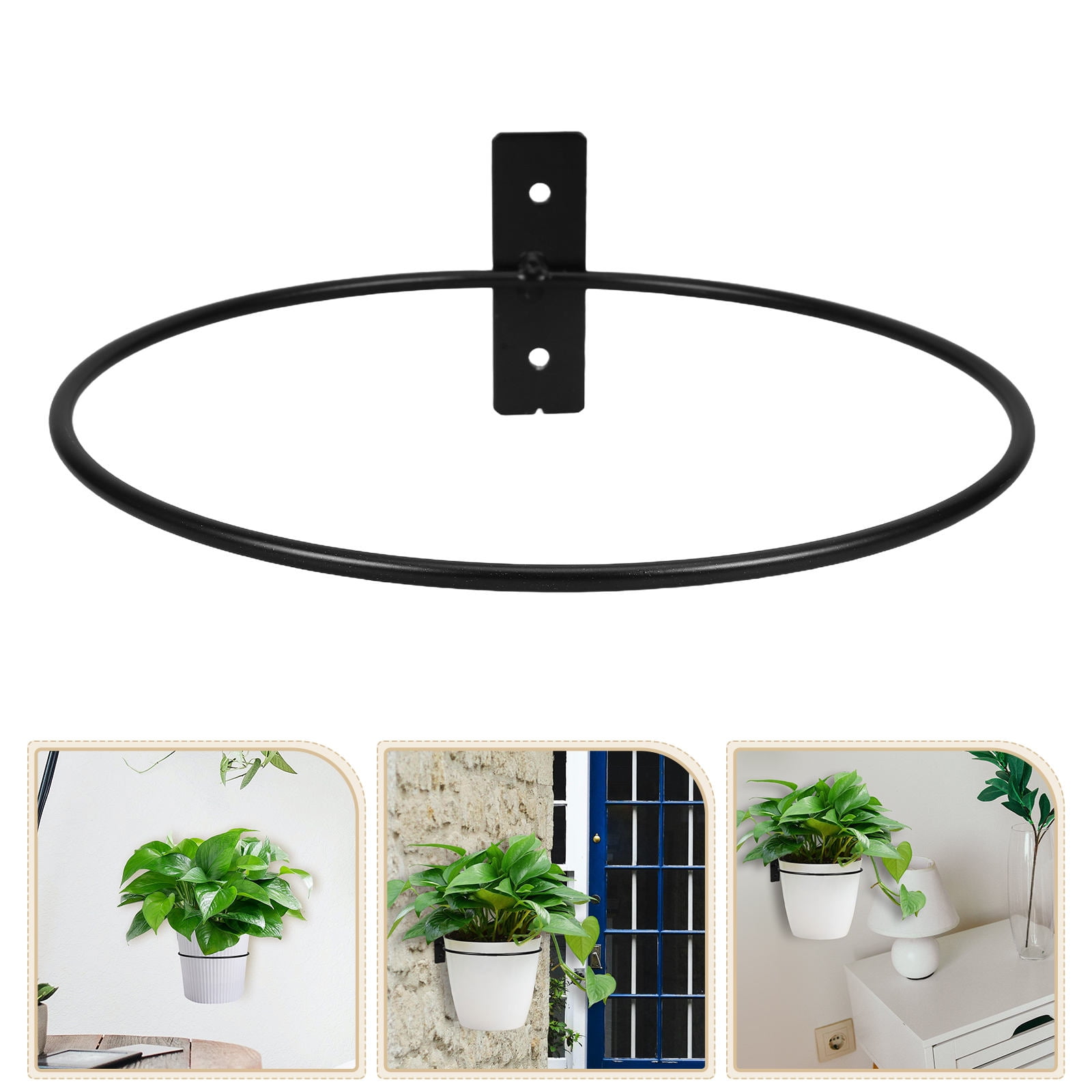 Raindrops 4pcs Outdoor Flower Stand Heavy Duty Planter Hangers For Wall ...