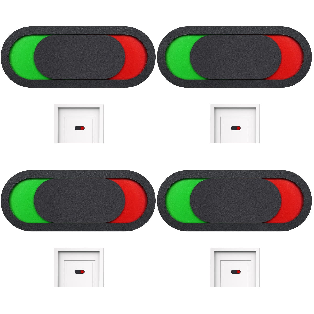 Raindrops 4pcs Privacy Sign Vacant Occupied Door Indicator Sign for ...