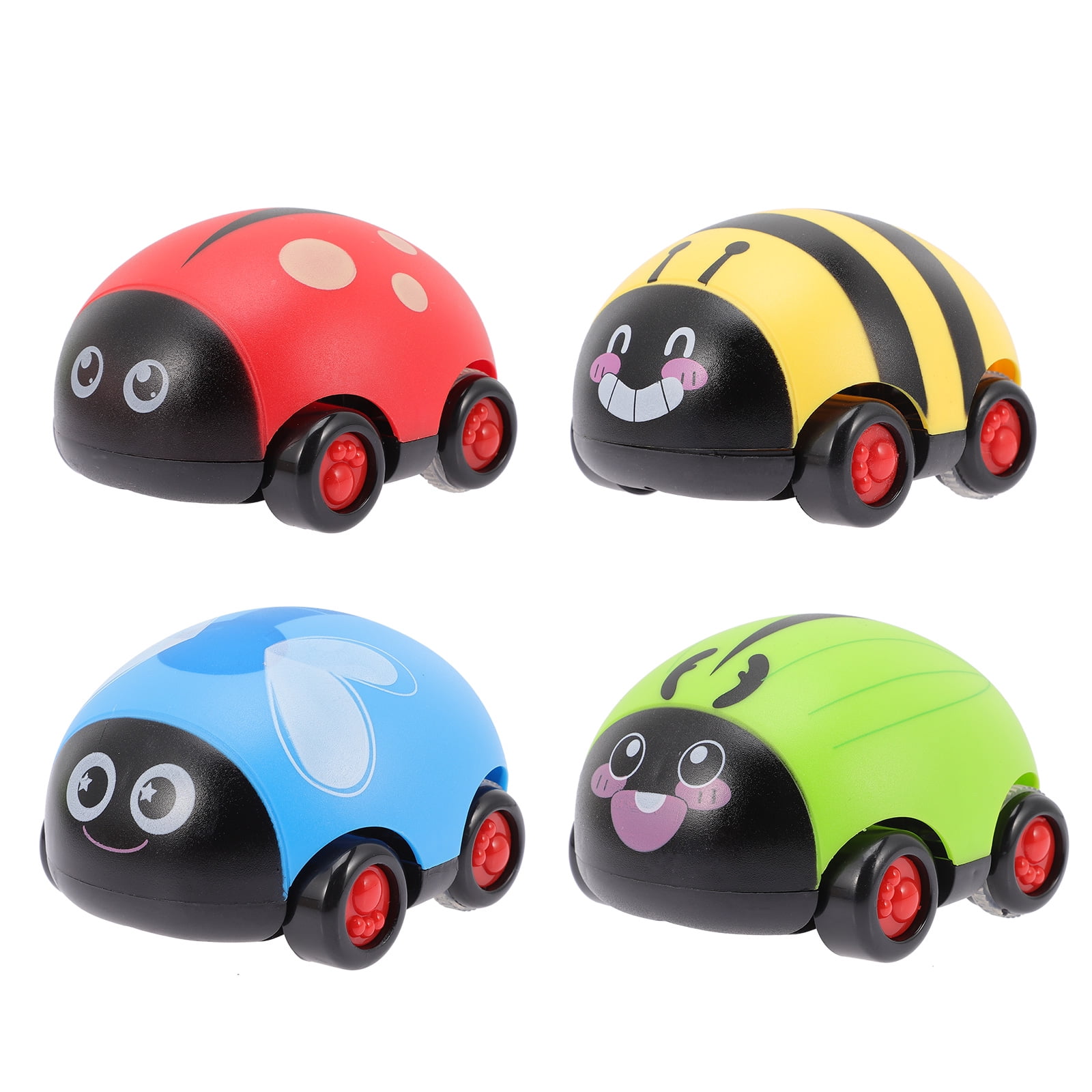 Raindrops 4pcs Toys Car Funny Pull Back Car Friction Powered Toy for ...