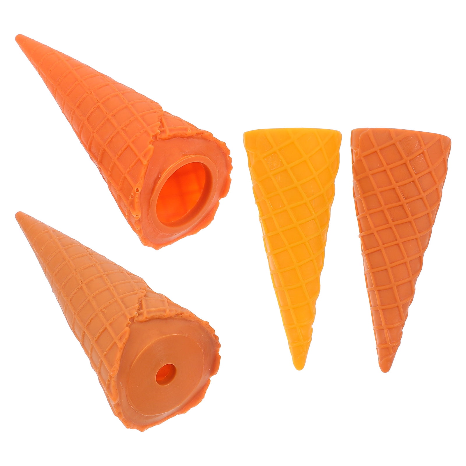Raindrops 4pcs Realistic Fake Ice Cream Cone Model Photo Props Ice ...