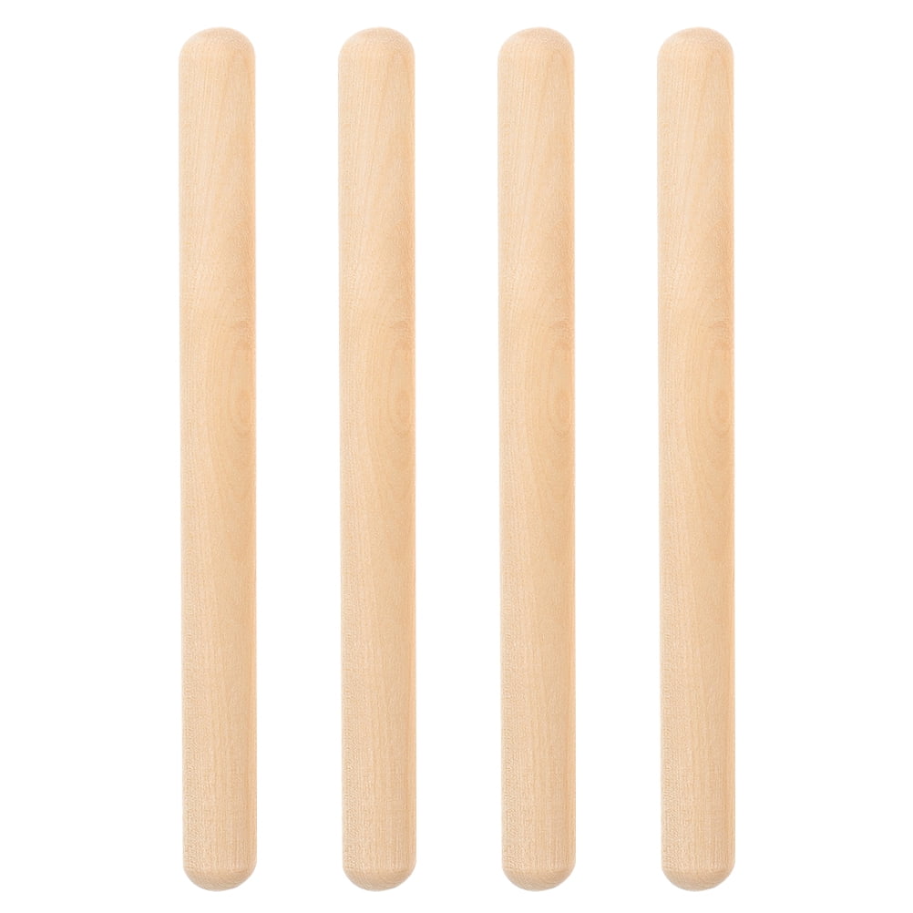Raindrops 4pcs Rhythm Sticks Wood Percussion Instrument Sticks Portable ...