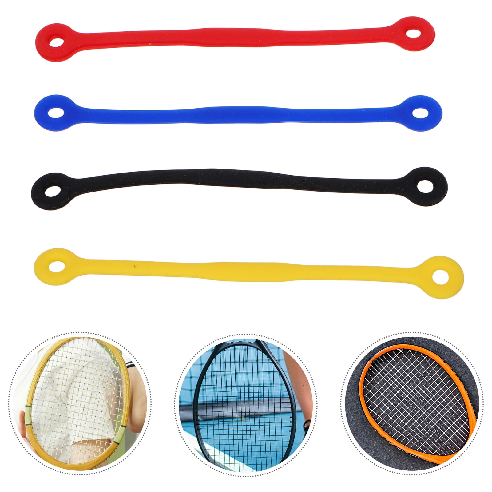 Raindrops 4pcs Shocking Absorber for Tennis Rackets Long Strip Racket ...