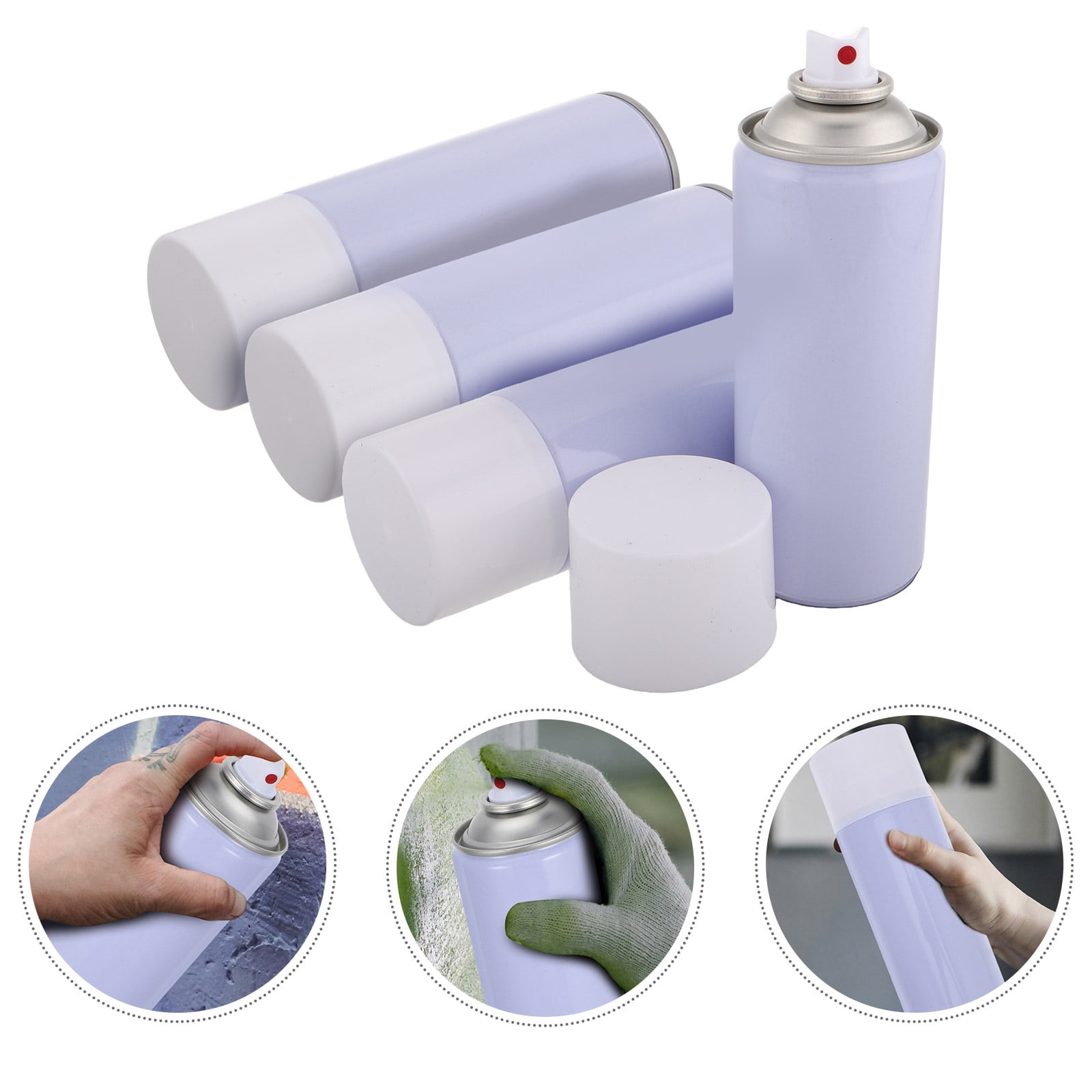 Raindrops 4pcs Spray Paint Holder Refillable Aerosol Can DIY Paint Can ...