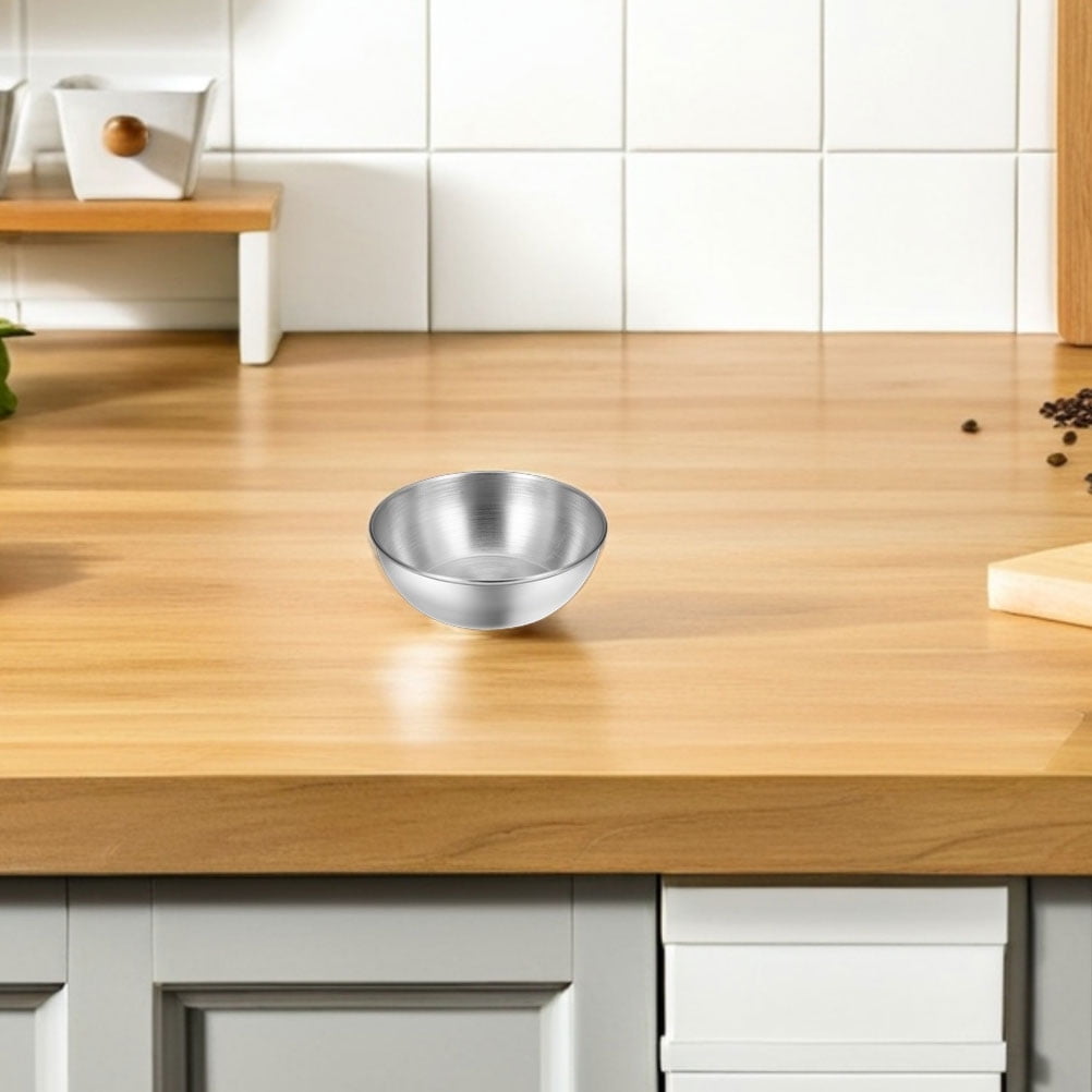 Raindrops 4pcs Stainless Steel Small Round Bowls Stainless Steel Sauce ...