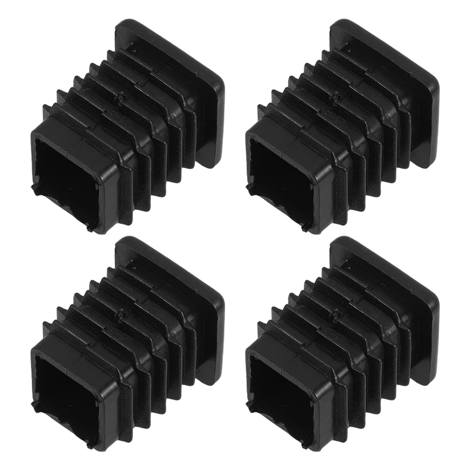 Raindrops 4pcs Threaded Square Tube Furniture Foot Cap Inserts Plastic ...